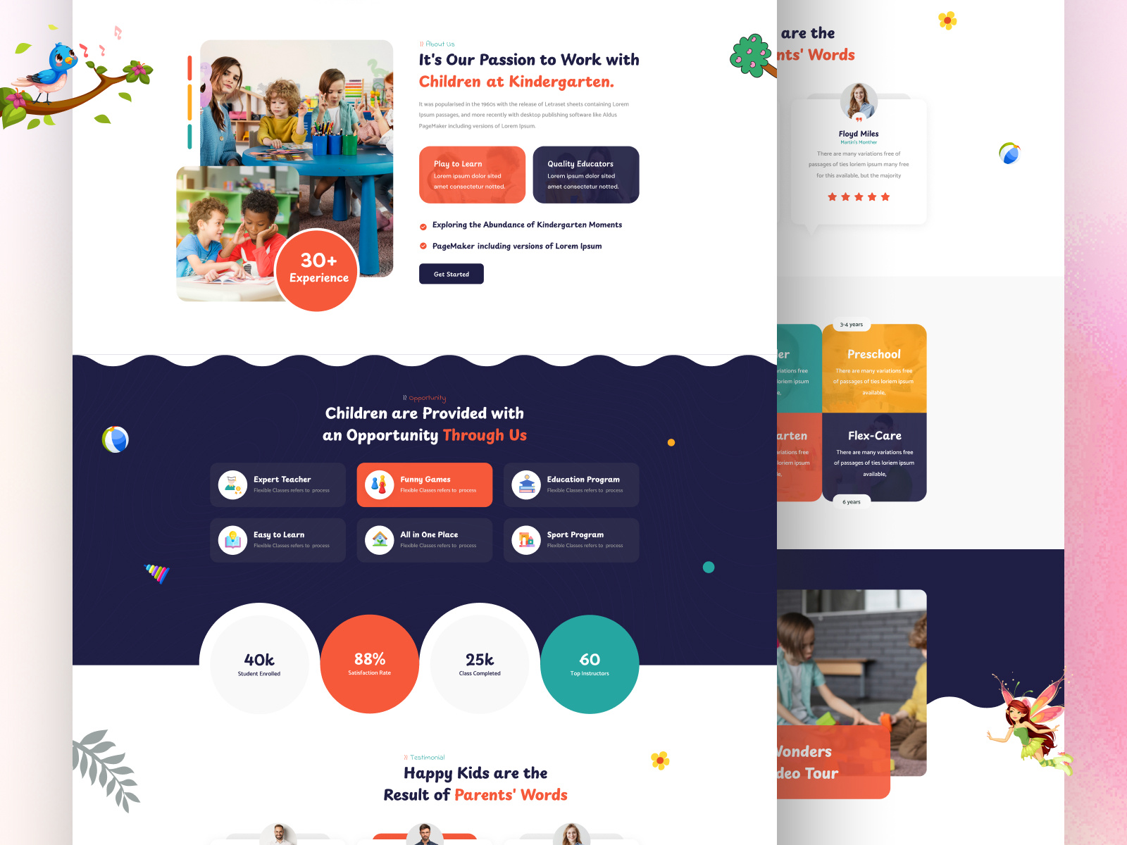 Kindergarten & Baby Care Website Design by Mohammad Anamaul Haque on ...