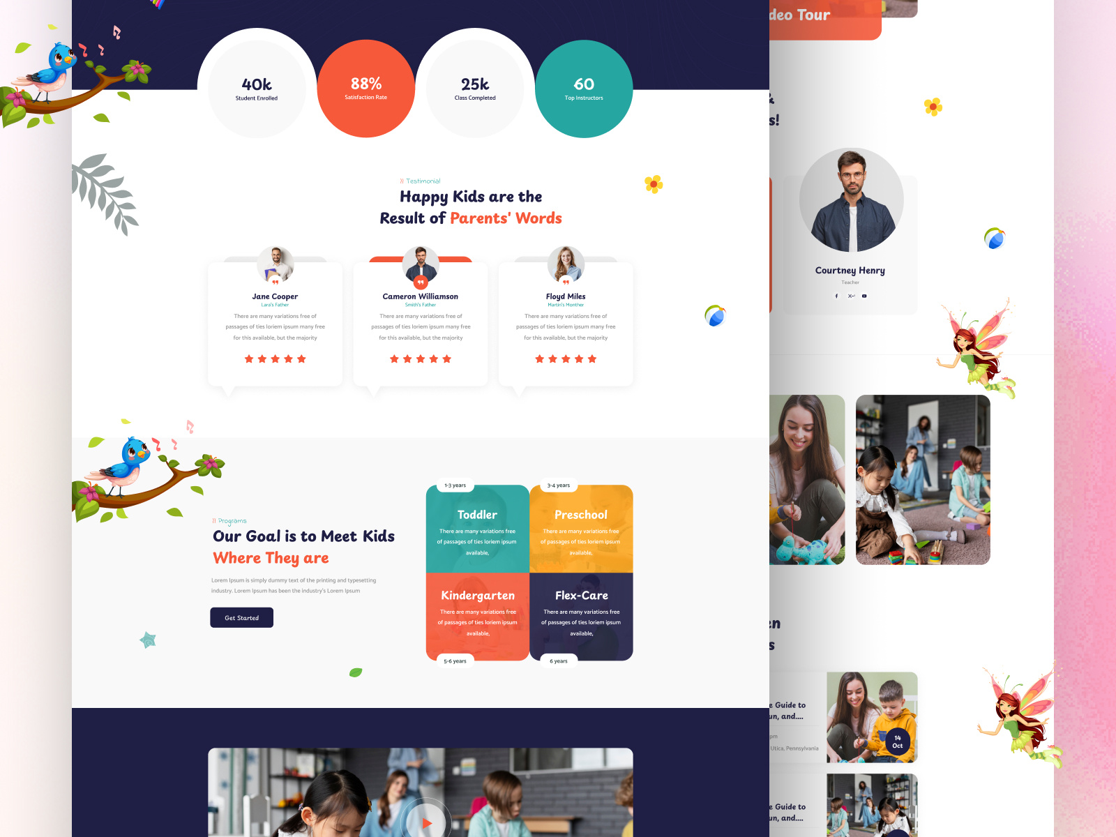 Kindergarten & Baby Care Website Design by Mohammad Anamaul Haque on ...