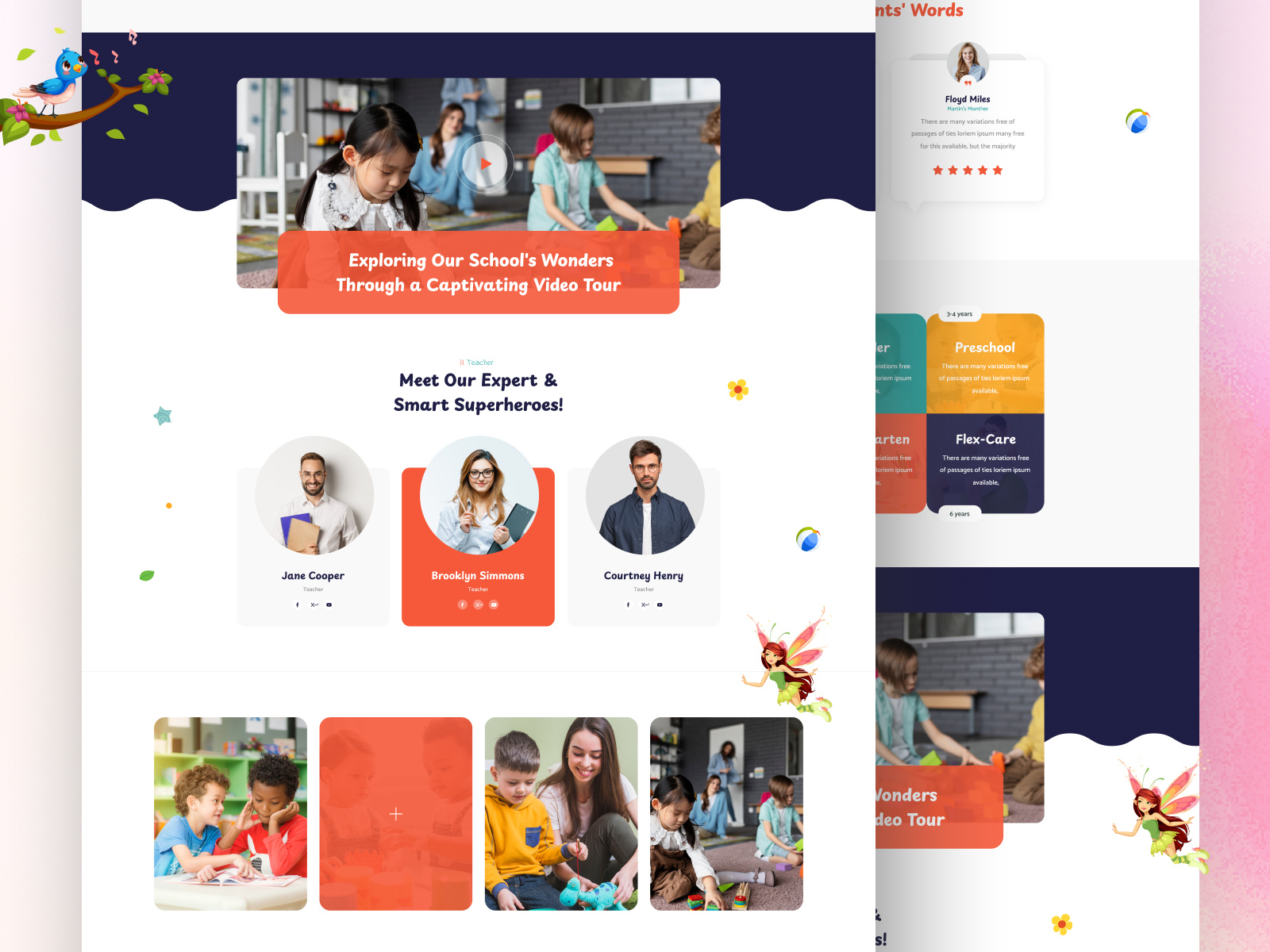 Kindergarten & Baby Care Website Design by Mohammad Anamaul Haque on ...