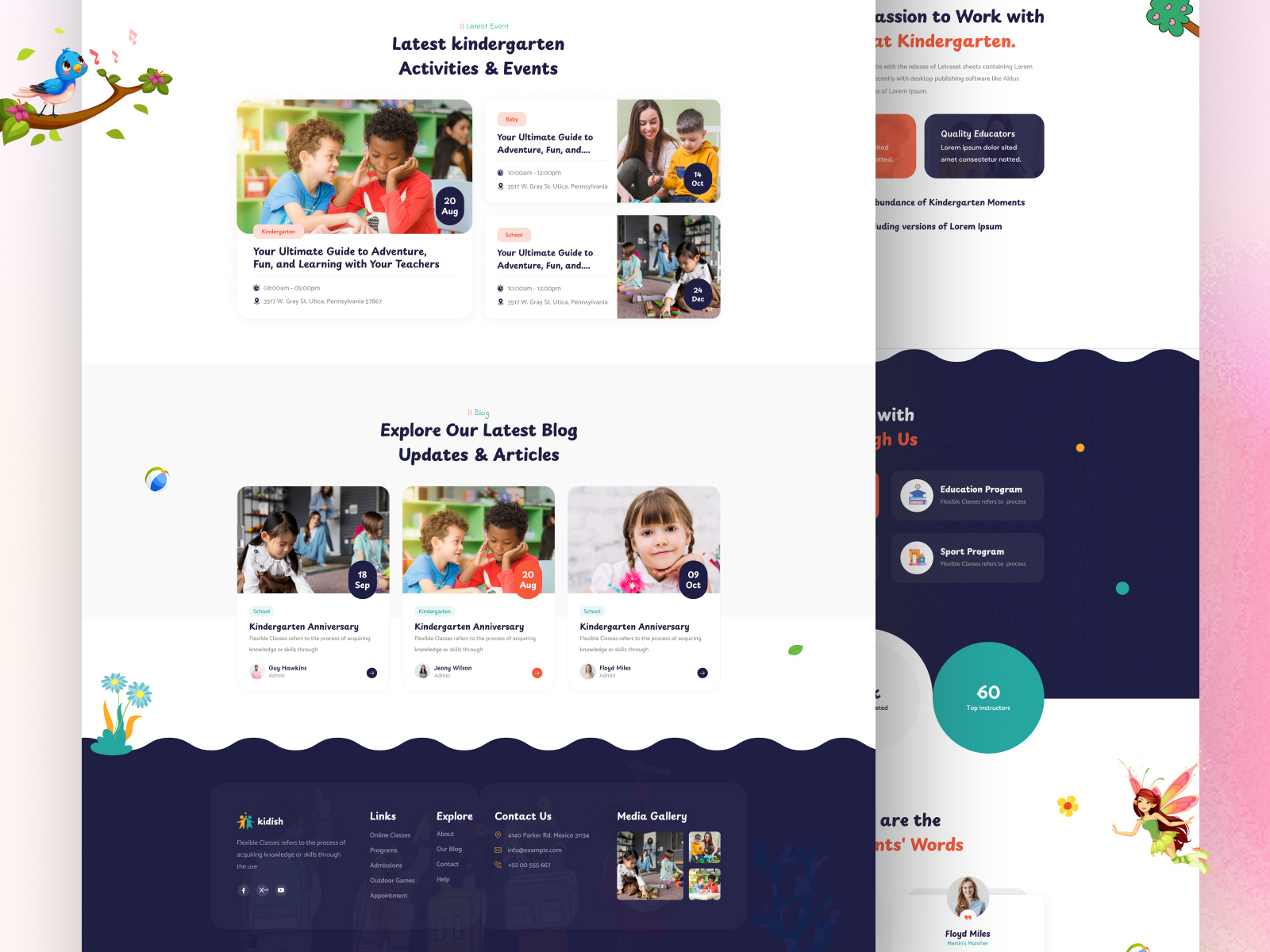 Kindergarten & Baby Care Website Design by Mohammad Anamaul Haque on ...