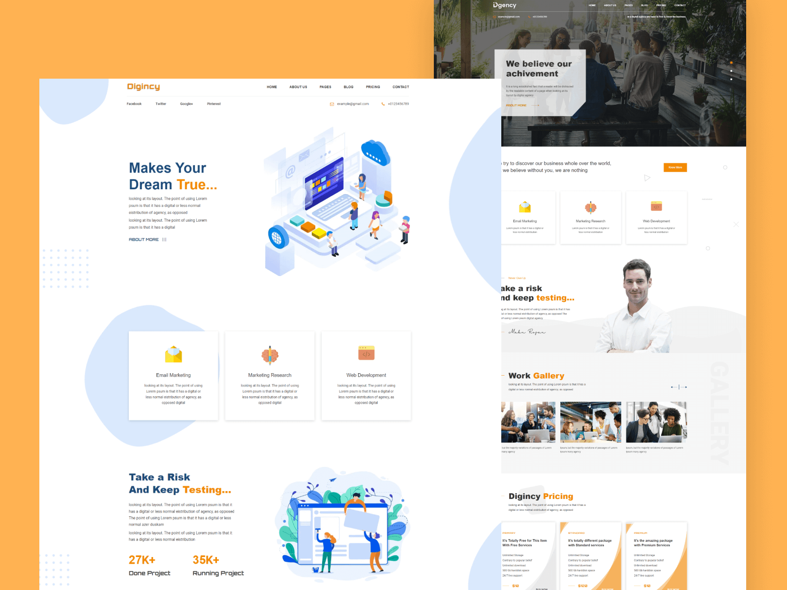 Corporate Business Bootstrap 5 Template - Digincy by HasThemes on Dribbble