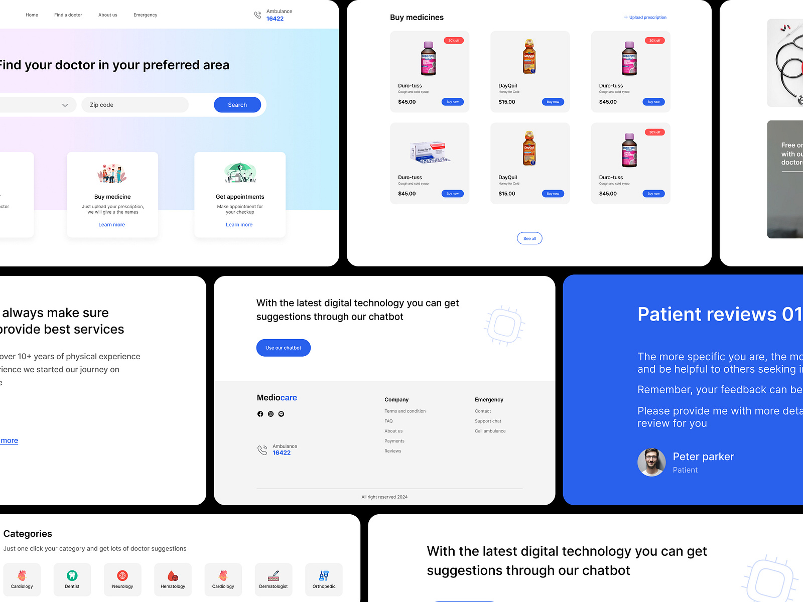 Doctor website design by Ramimur Rahman on Dribbble