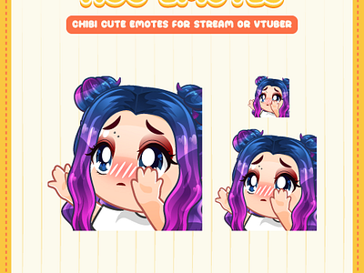 Hug Emotes | Chibi Girl Emote | Chibi Emotes | Ych Emotes by CHIBINEIRA ...