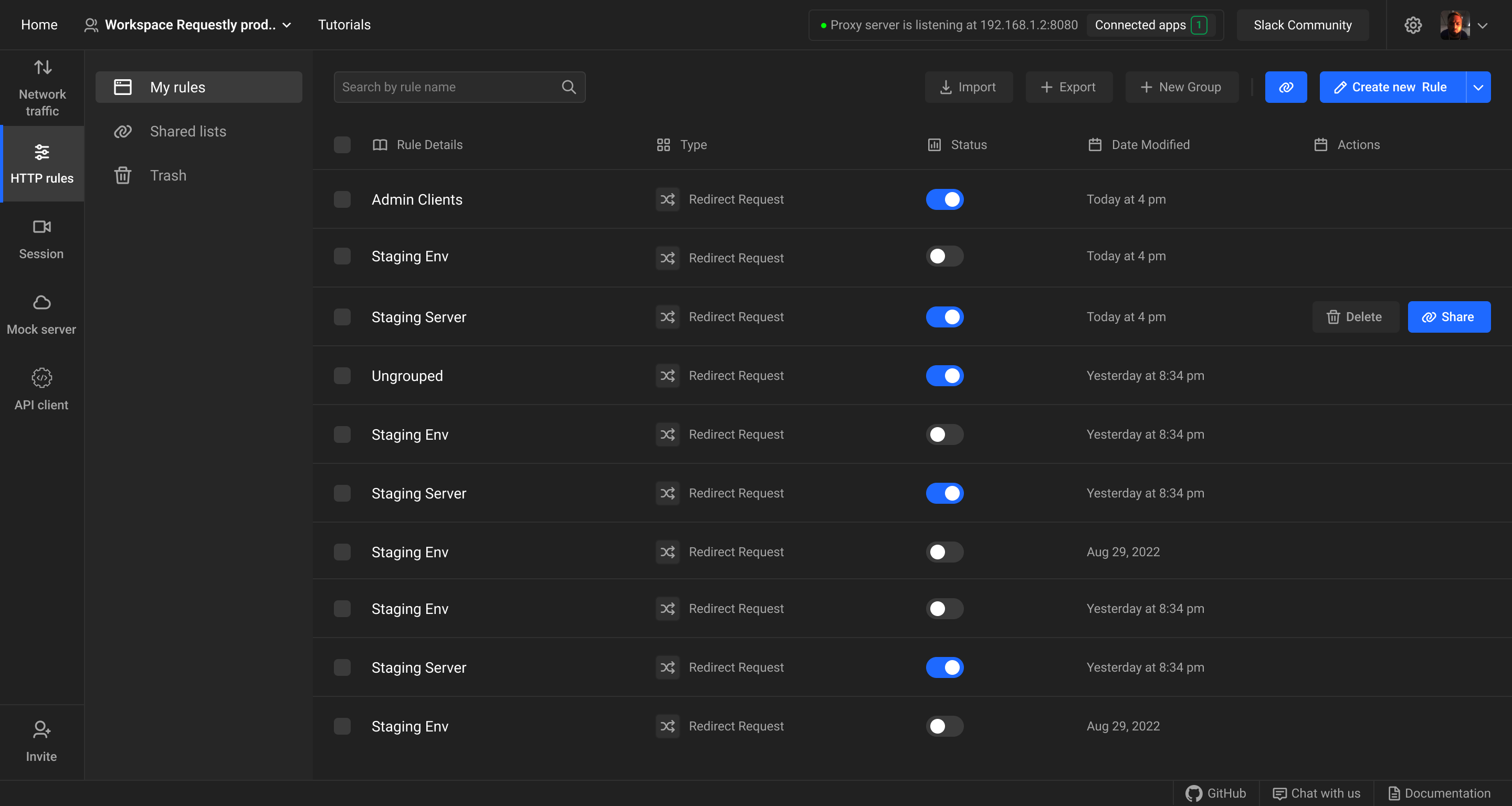 Requestly's new desktop app by Vivek Ravin on Dribbble