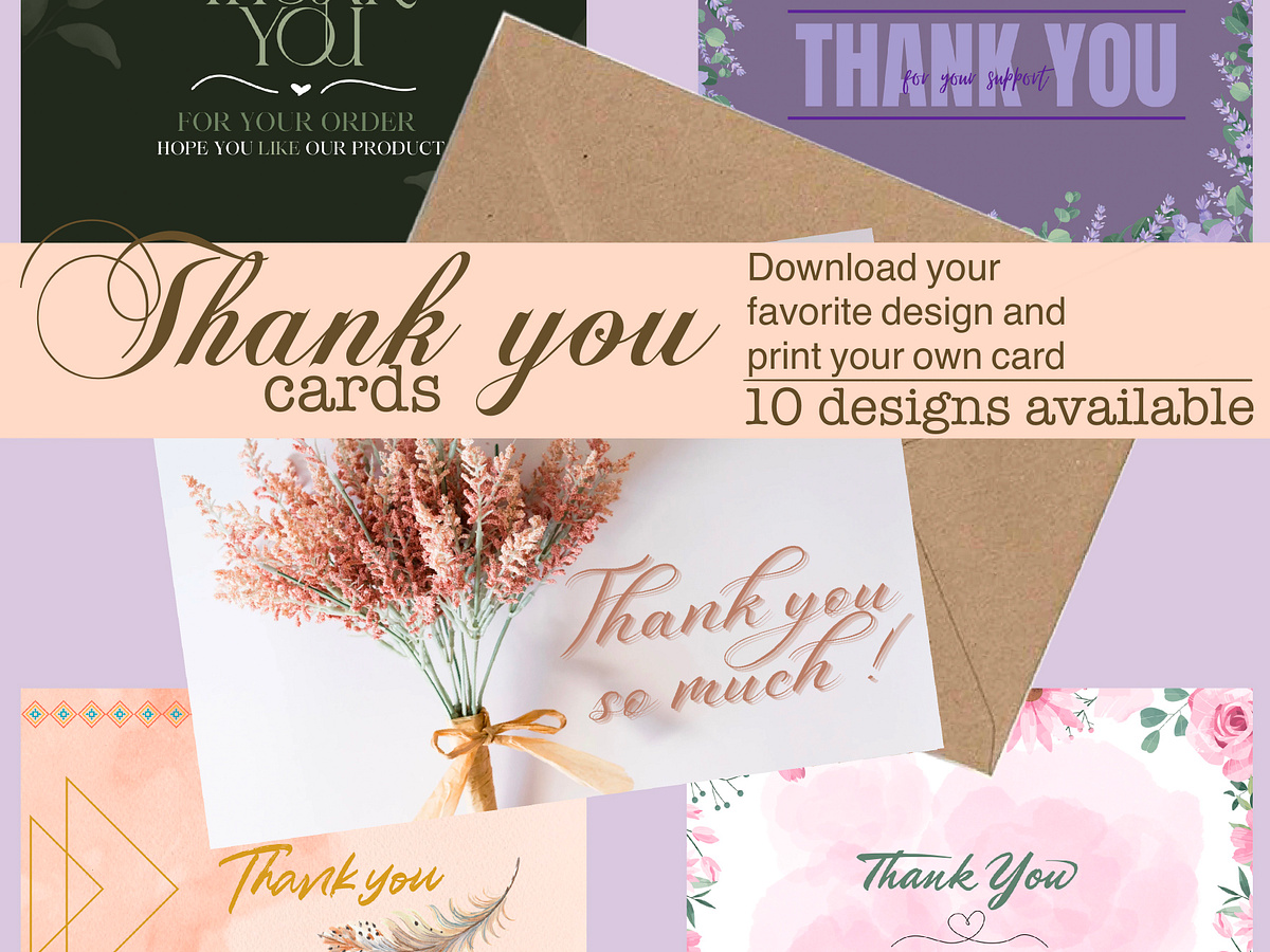 Thankyou Postcards designs, themes, templates and downloadable graphic ...