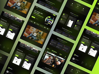 Fintech landing page design. Financial Technology website UI/UX by Md ...