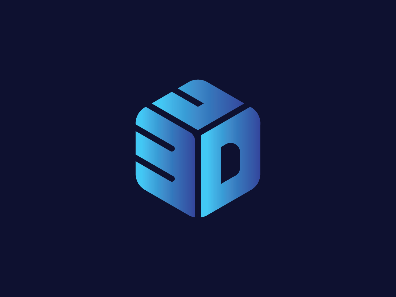 U3D letter logo design by Jayanta Kumar Roy on Dribbble