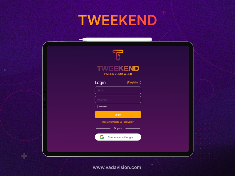 TWEEKEND App UI - by VadaVision! by VadaVision on Dribbble