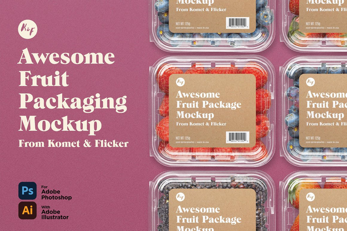 Awesome Fruit Packaging Mockup by New Style Mockup & Web Design on Dribbble