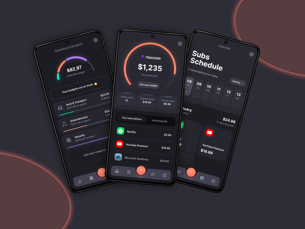 Trackizer Mobile App by Muhammad Zeeshan on Dribbble
