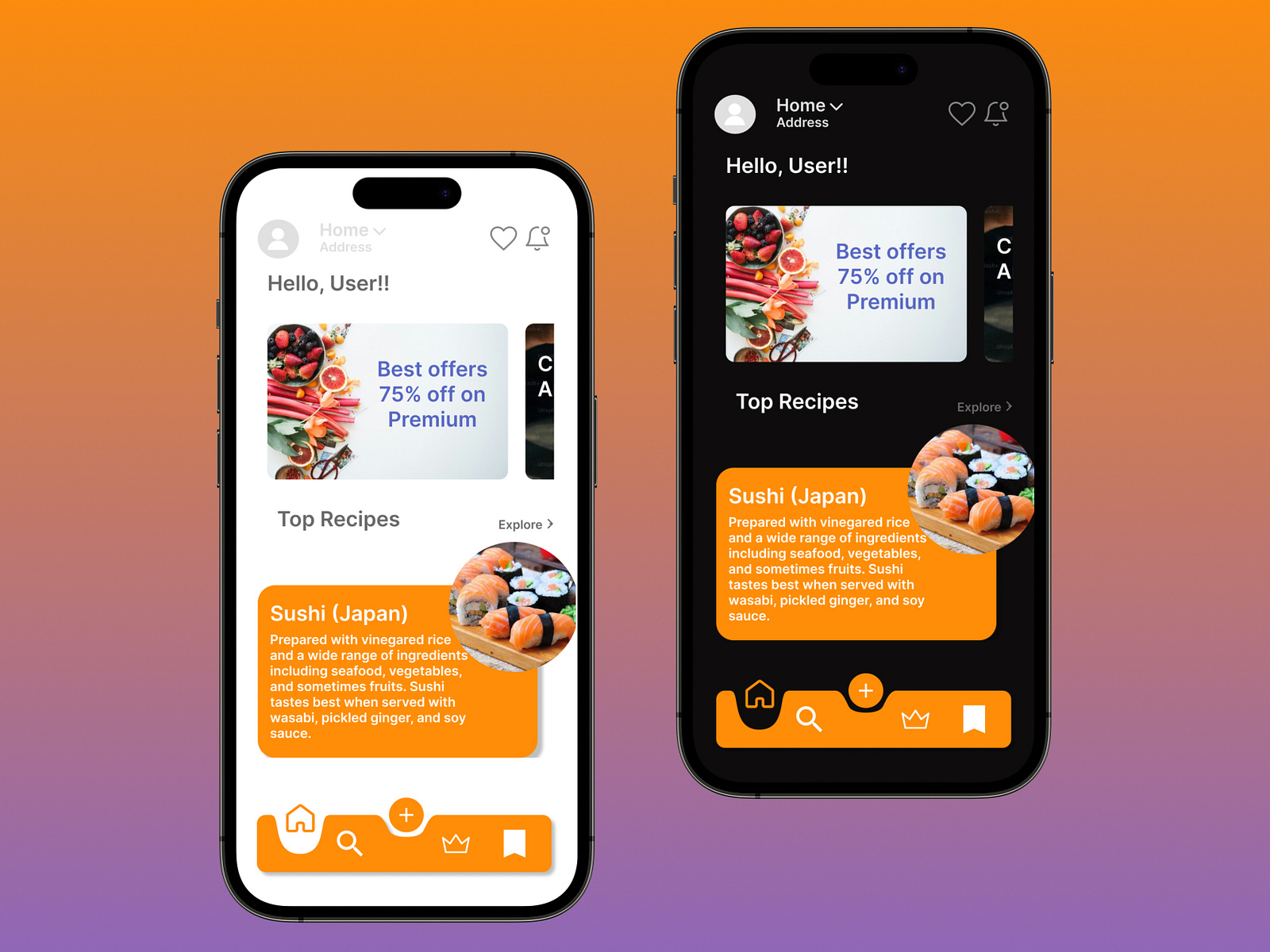 RECIPE APP UI by Prabhanshu Abrol on Dribbble