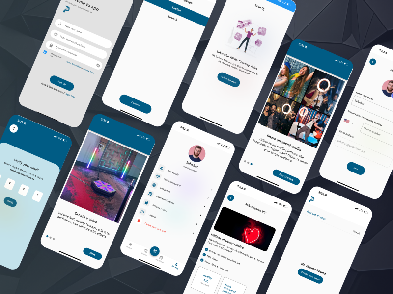 360 Photo Booth App - Video Recorder App UI by VadaVision on Dribbble
