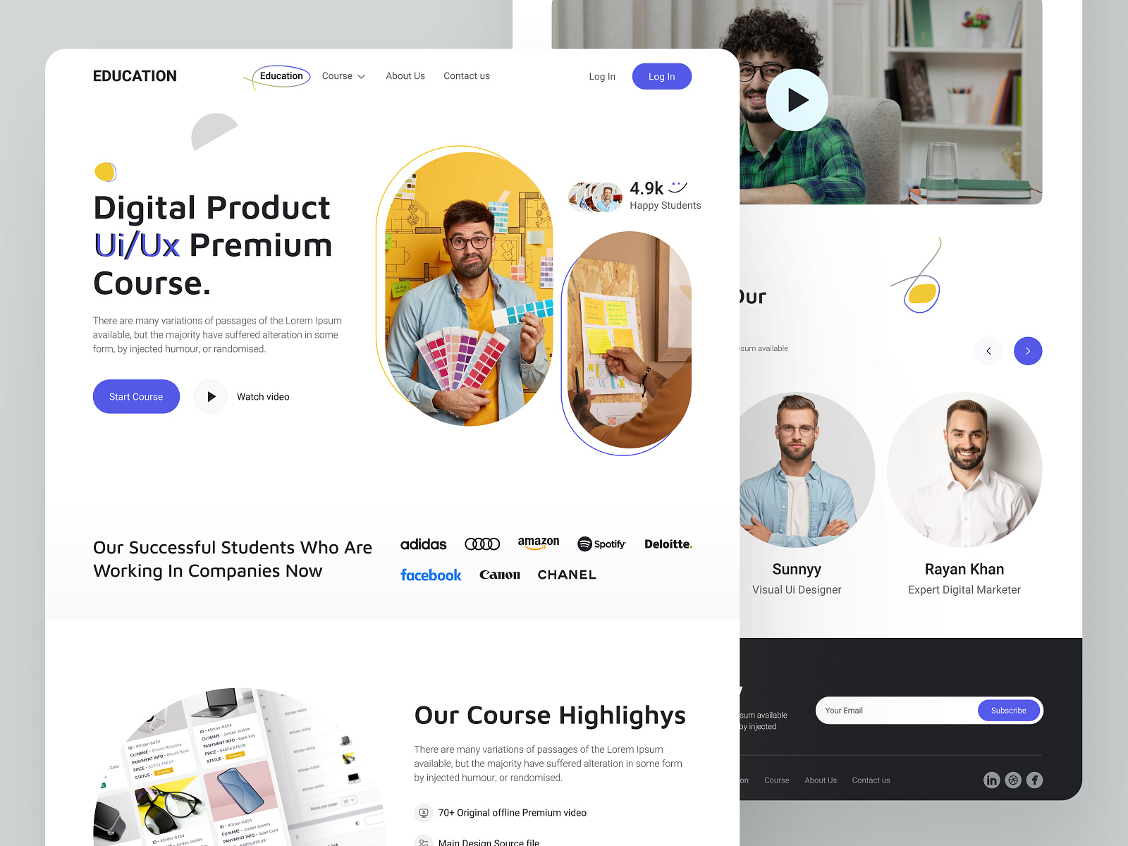 E-Learning Website UI Design by Softvence Delta UI/UX for Softvence ...