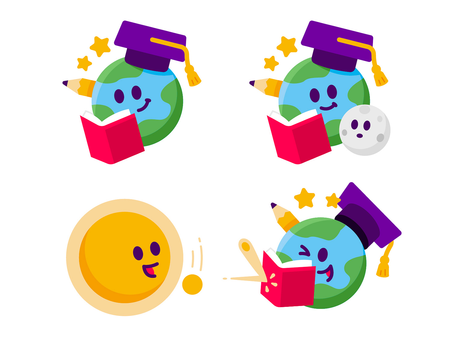 Earth Learning Mascot by Manu on Dribbble