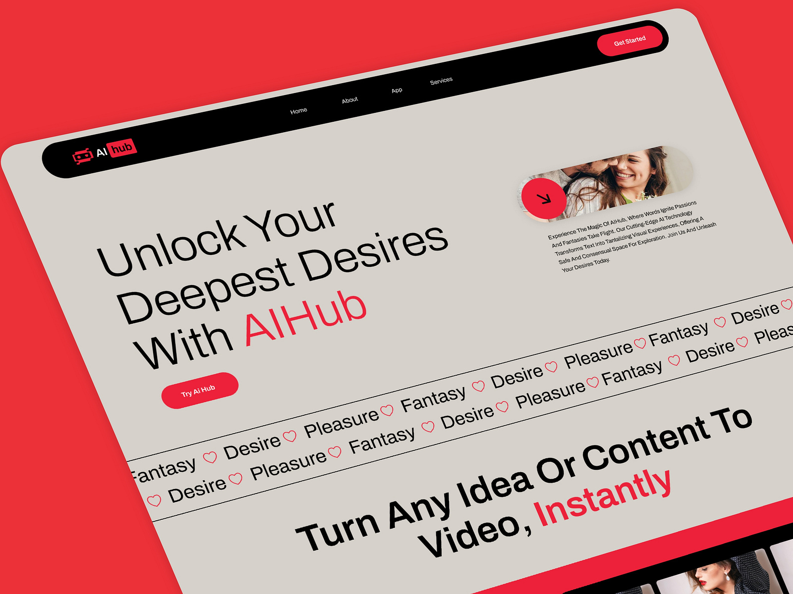 Ai video generator website Design by Ali Hyder on Dribbble