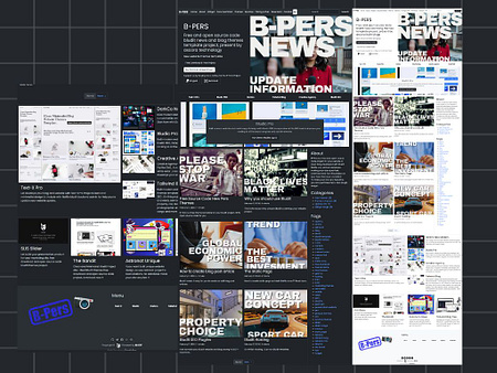 News Website designs, themes, templates and downloadable graphic ...