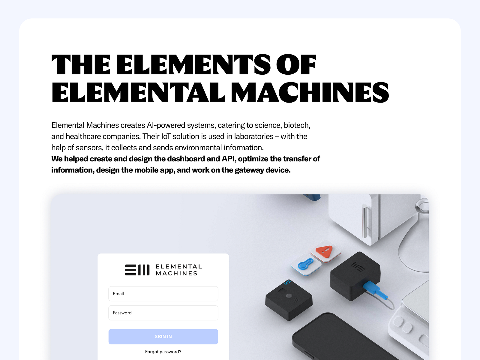 Elemental Machines – Design for AI-powered scientific platform by Ana Škulj on Dribbble