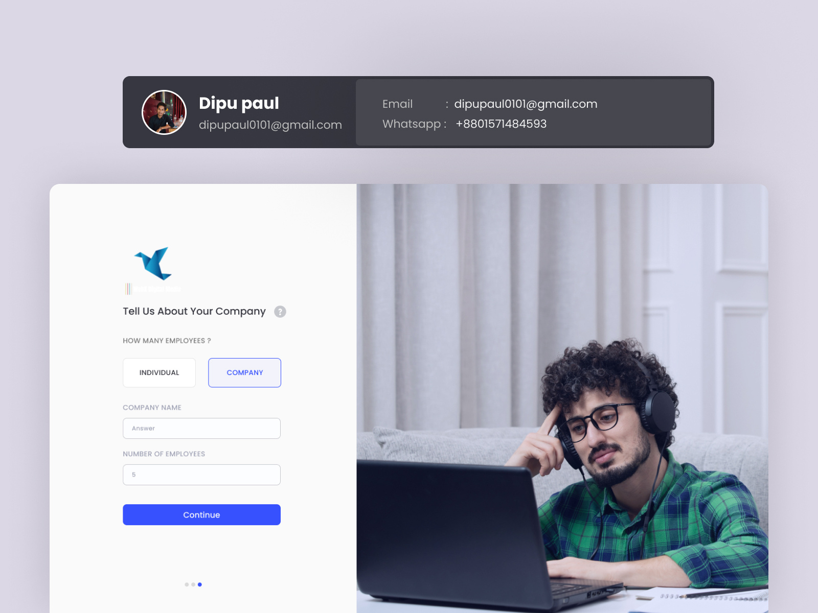Log in page - online banking platform by Dipu Paul on Dribbble