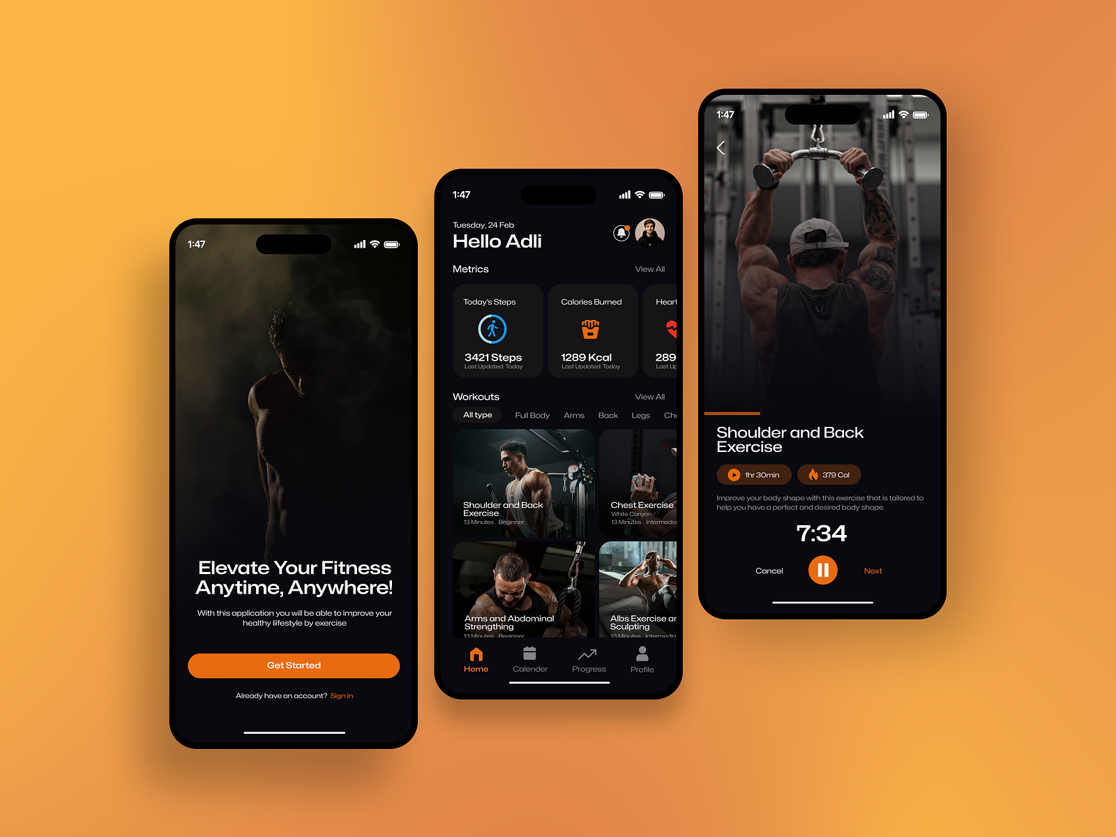 FitFusion - Fitness Mobile App by EtiUduot on Dribbble