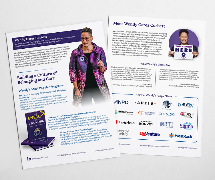One Page Brochure by melardz vee sumi-og on Dribbble