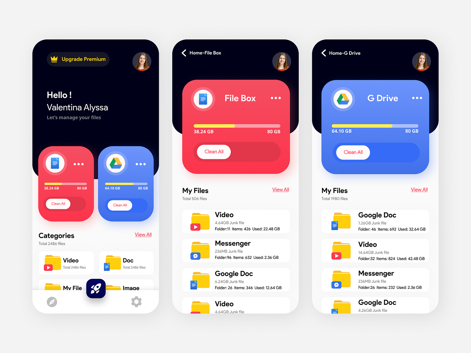 Cloud Storage App UX/UI Design! by Saidur Rahman on Dribbble