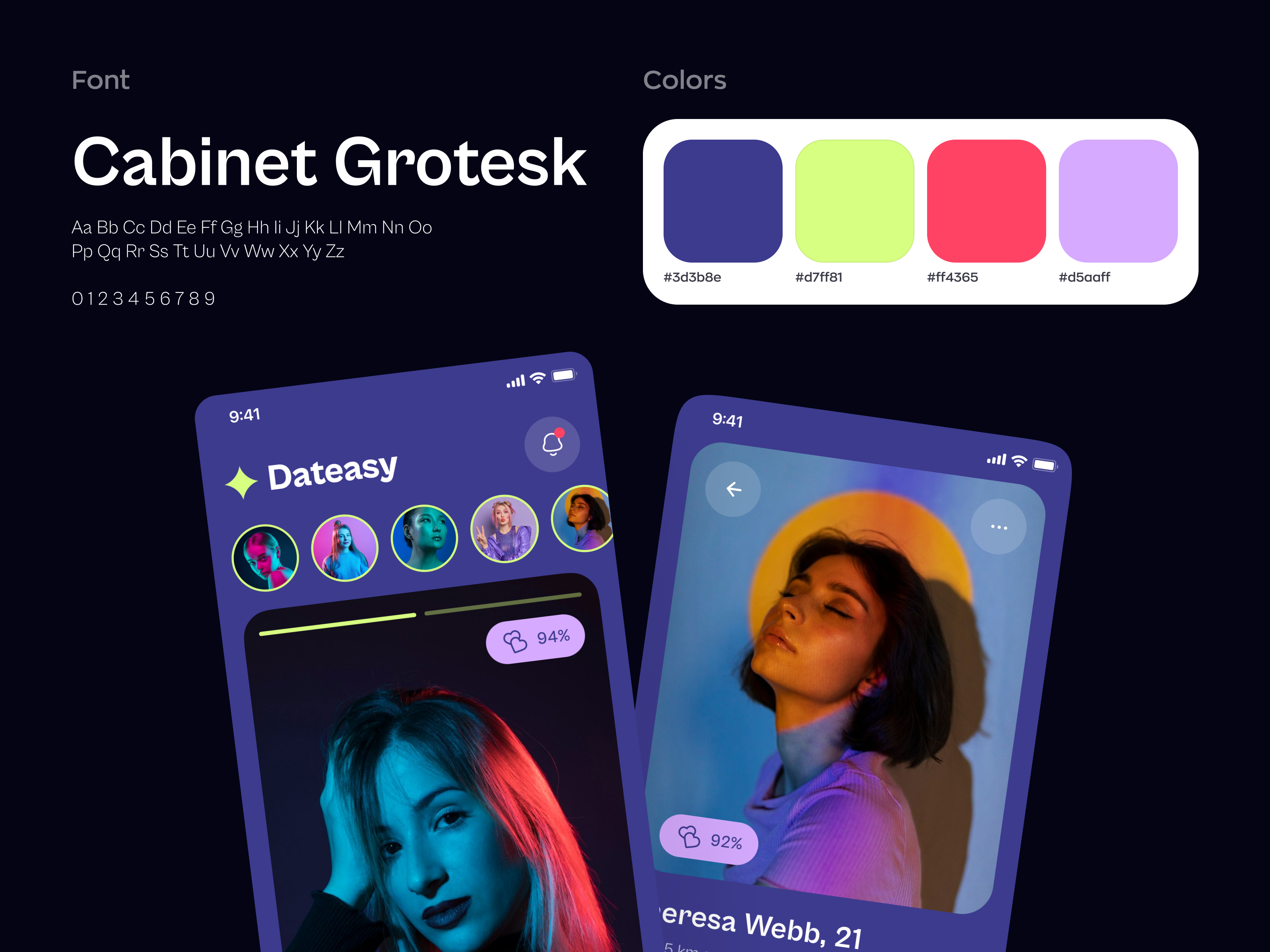 Dating Mobile App Design Concept by Ronas IT | UI/UX Team on Dribbble