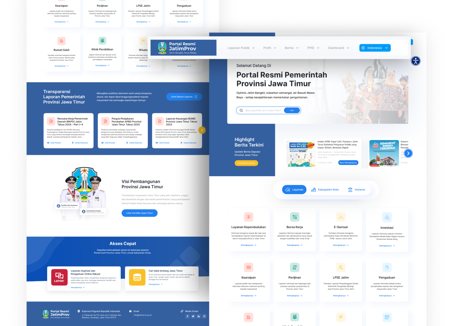 Government Website - Landing Page by WiwitSN on Dribbble