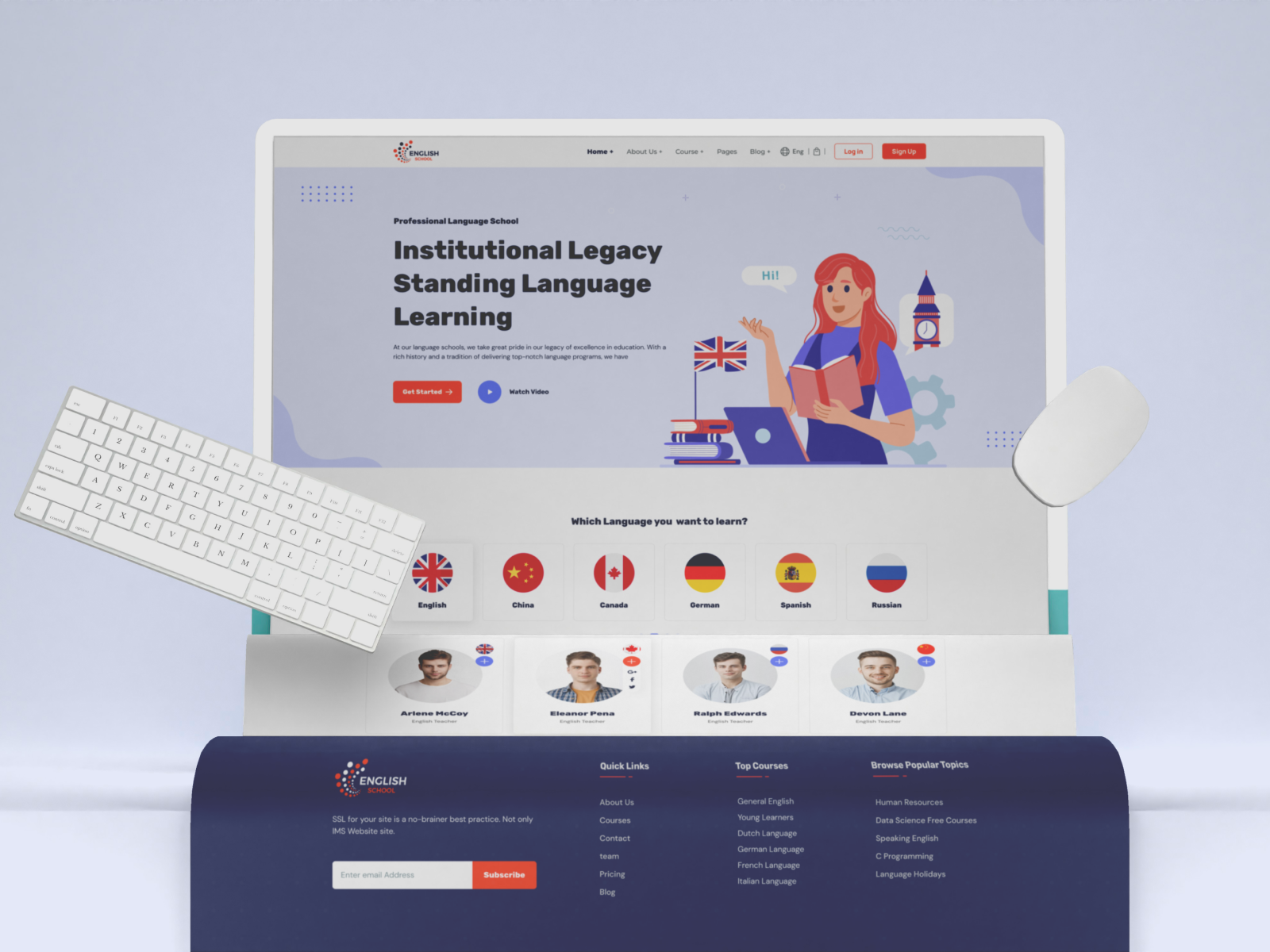 Online Language Learning Website Design🔥 by Jarviz Lab || UI/UX Design Agency.. on Dribbble