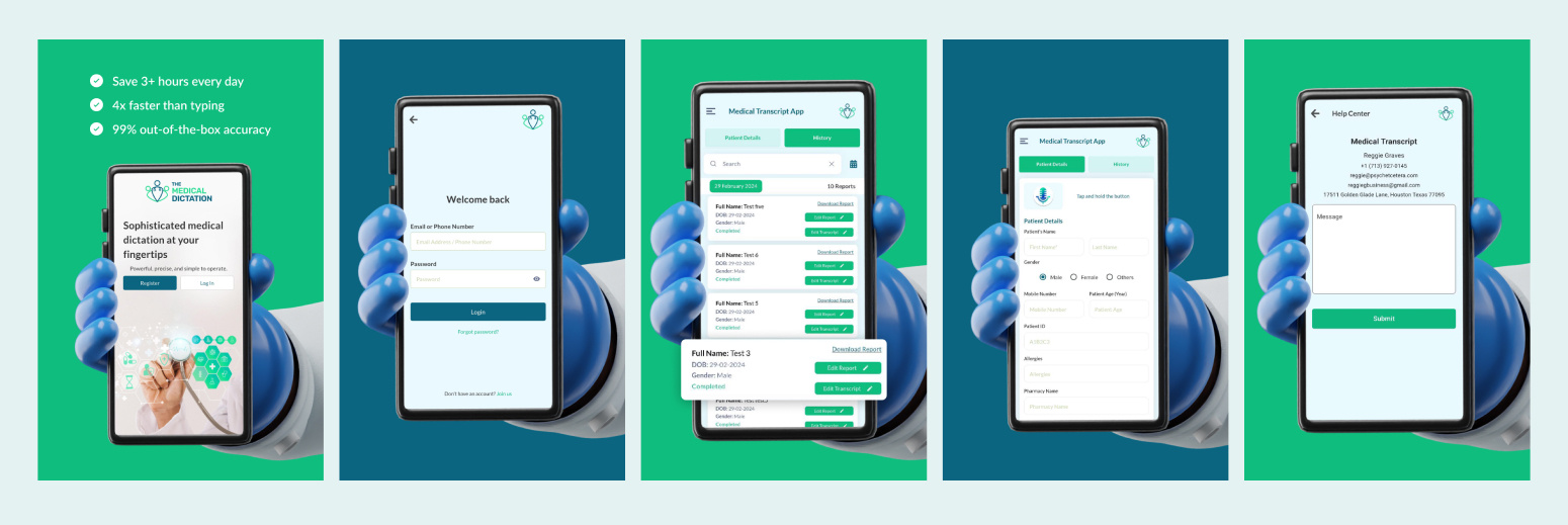 AI 🤖 Medical Dictation App 🩺 by Creative_Studio on Dribbble