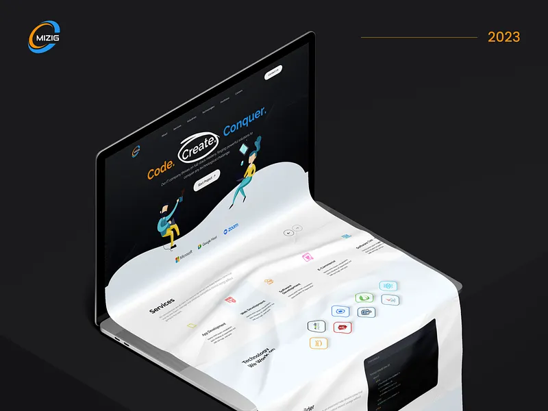 It Company Website UI Design designs, themes, templates and ...