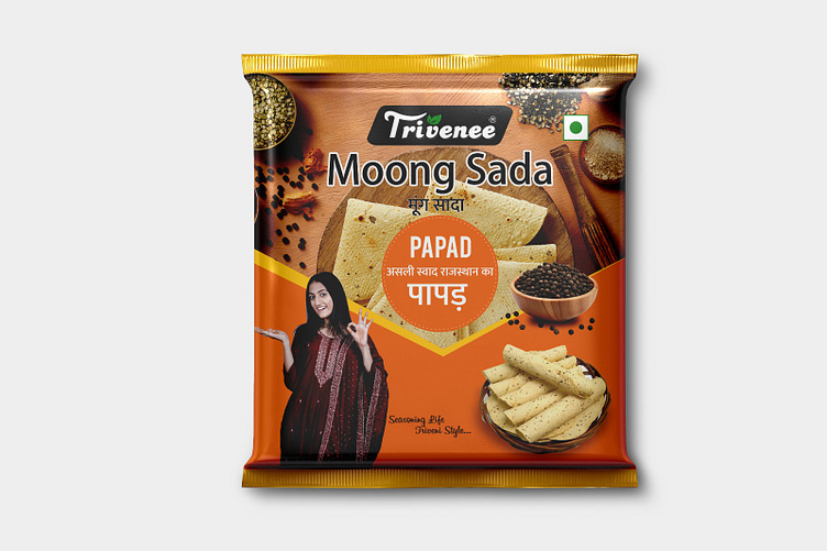 Papad Pouch Design by eCare Packaging(Product Design, Pouch Design ...