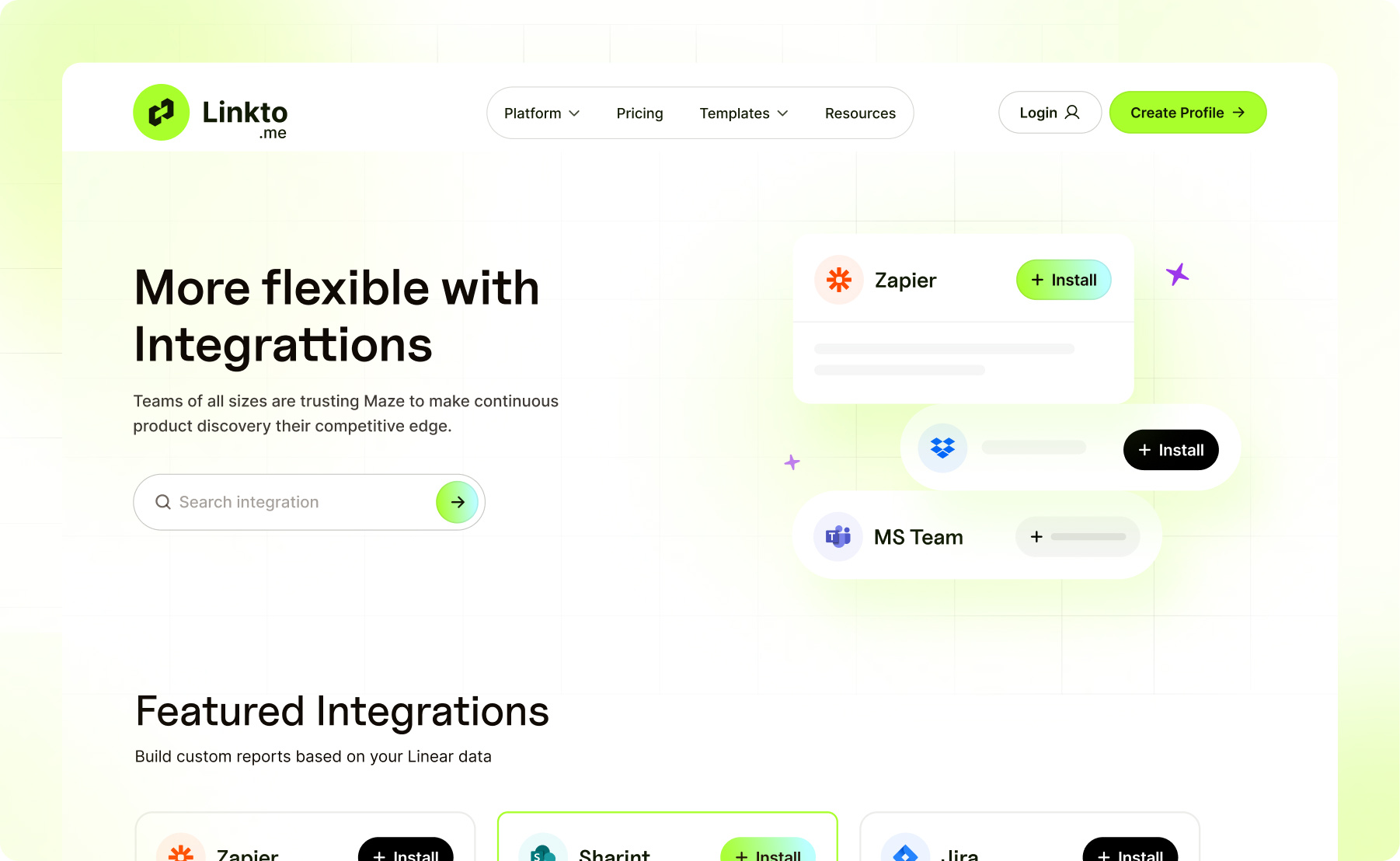 Linked: Website Design by Ahmar Raza for Dazzle Lab on Dribbble