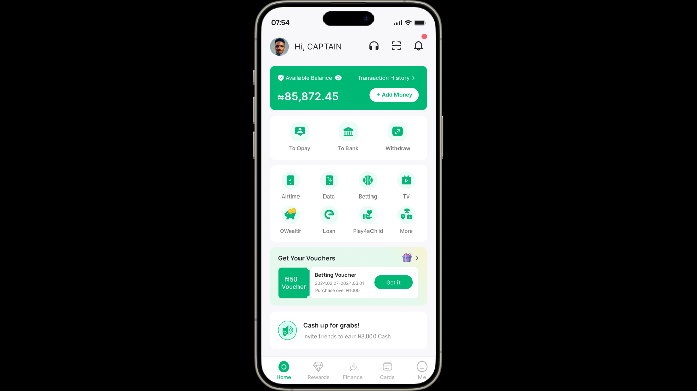 Opay Dashboard UI (Clone App) by David on Dribbble
