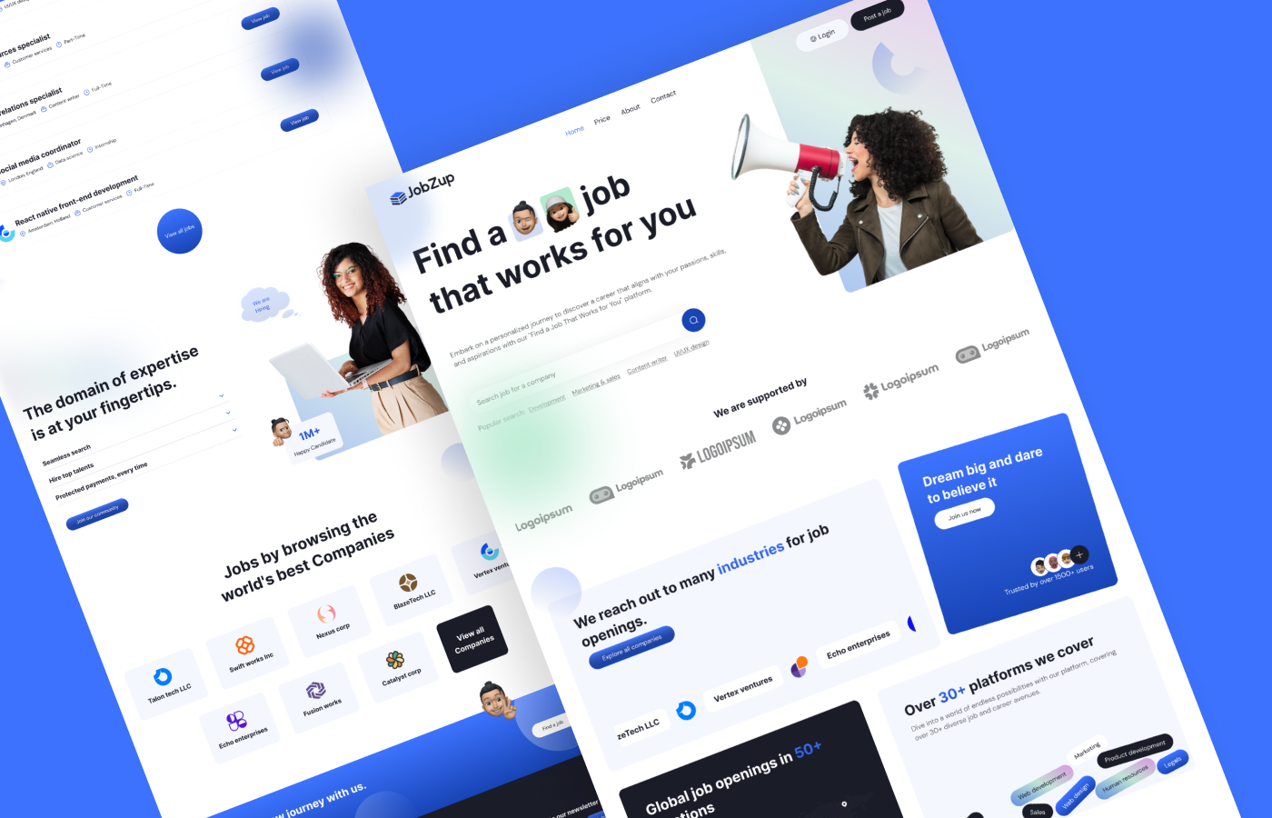 Job Portal Website Design by UX Ali on Dribbble