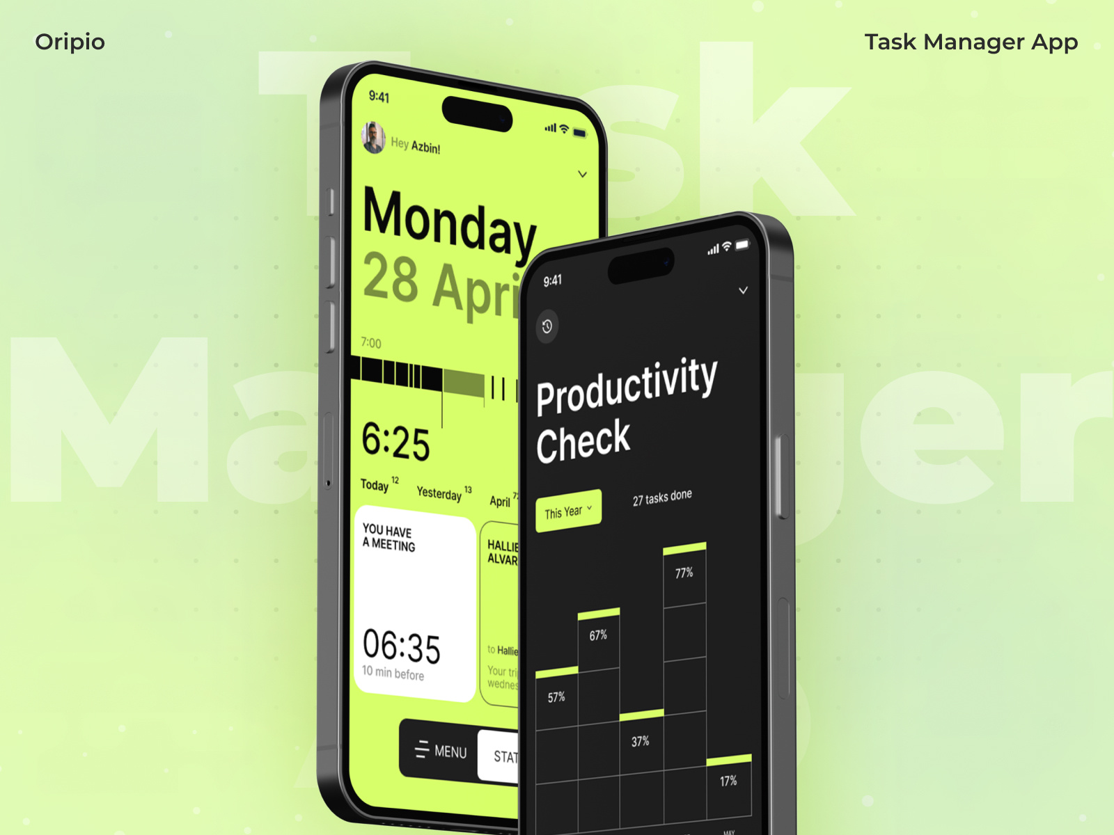 Task management app | Project management app | App UI Design by MD. Azbin Islam on Dribbble