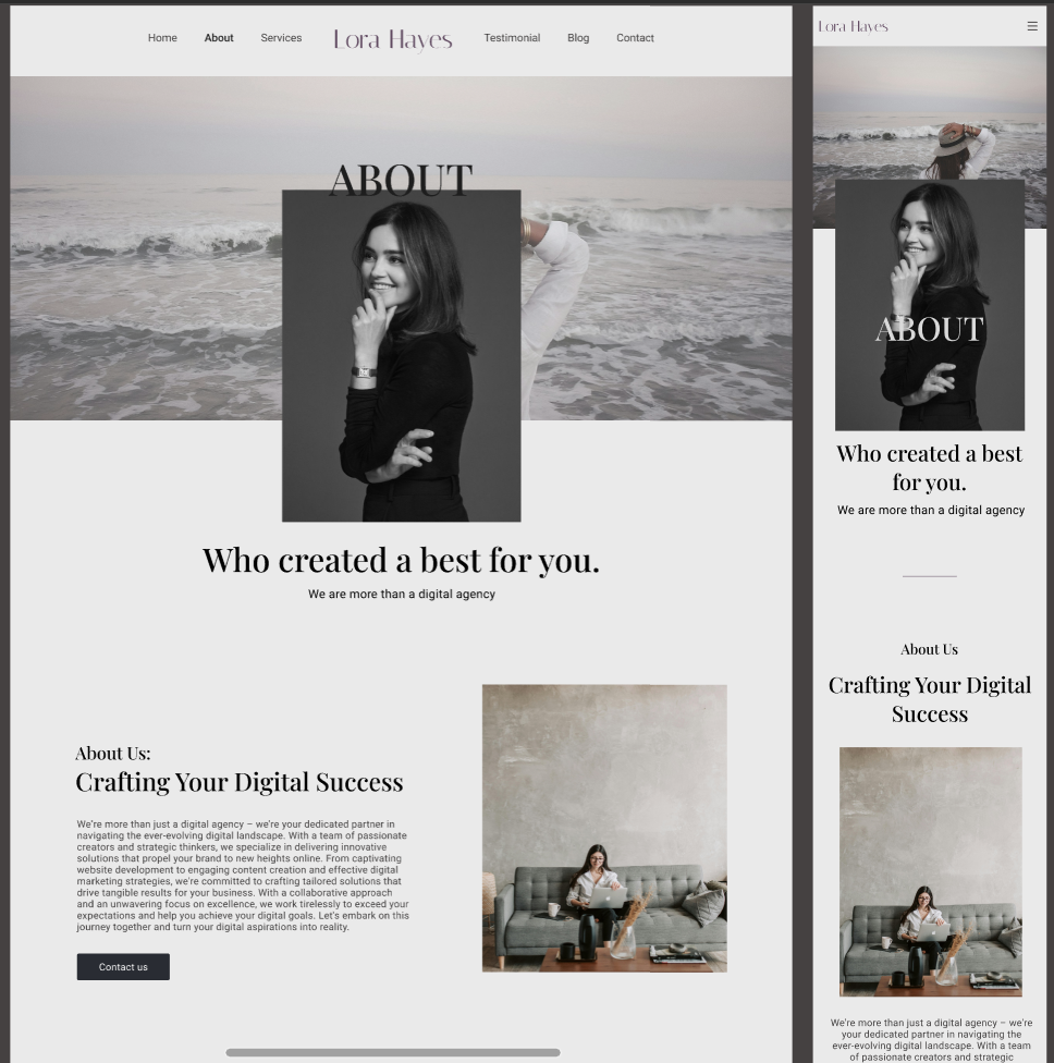 Personal website design by Schedio on Dribbble