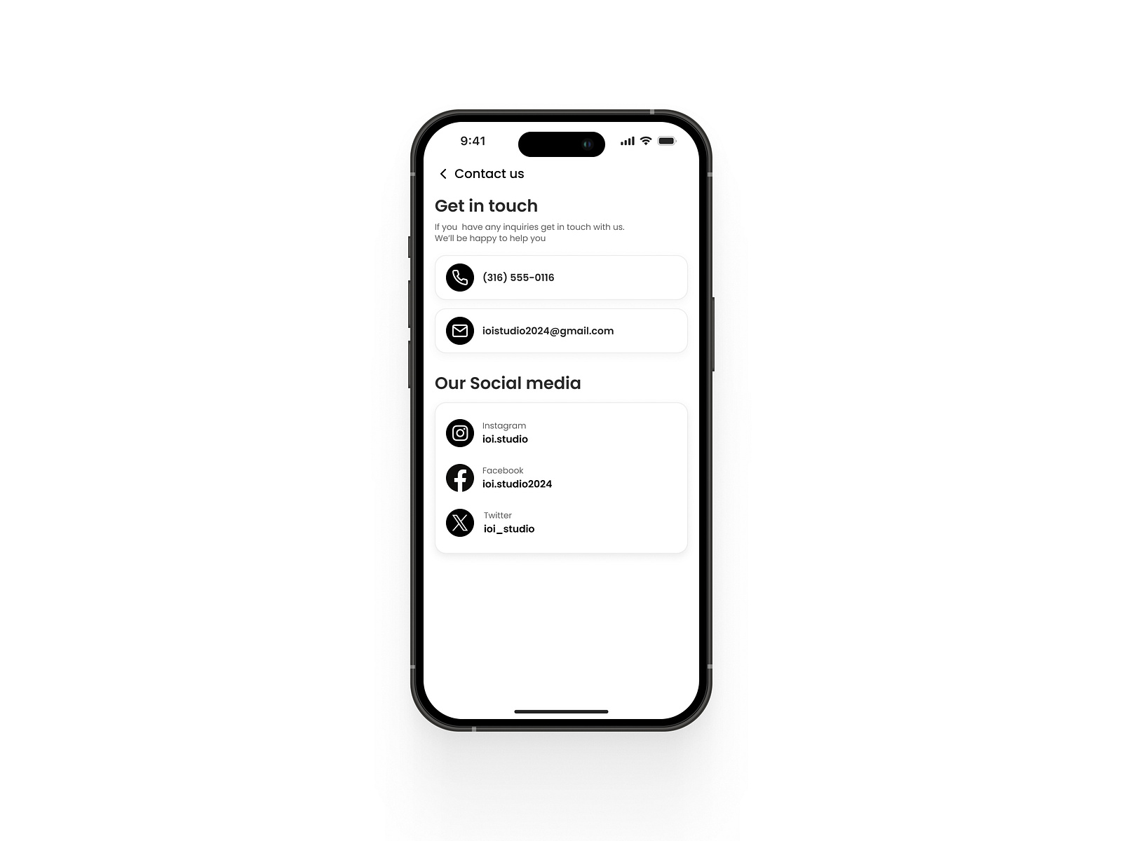 Daily UI #30 - Contact Us screen by Bibek Shakya on Dribbble