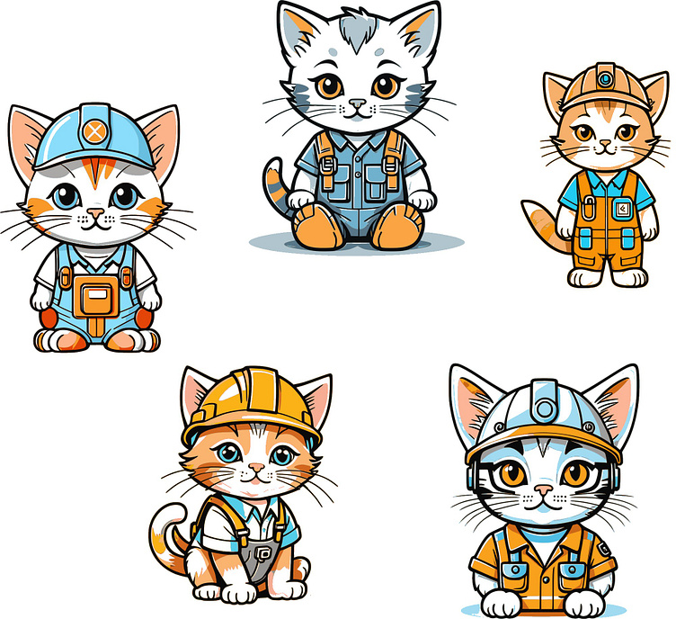 Engineer Cat by kai on Dribbble