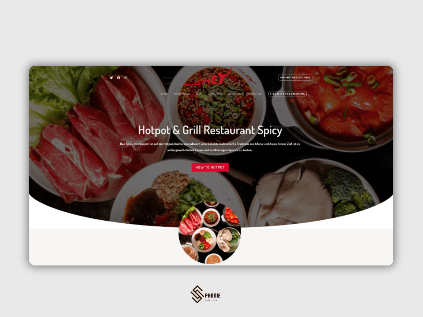 Chinese Restaurant Website by Phanie Digital Studio on Dribbble