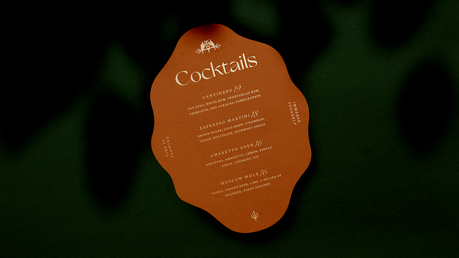 Jupiter Supper Club Cocktail Menu by Helena Olson on Dribbble