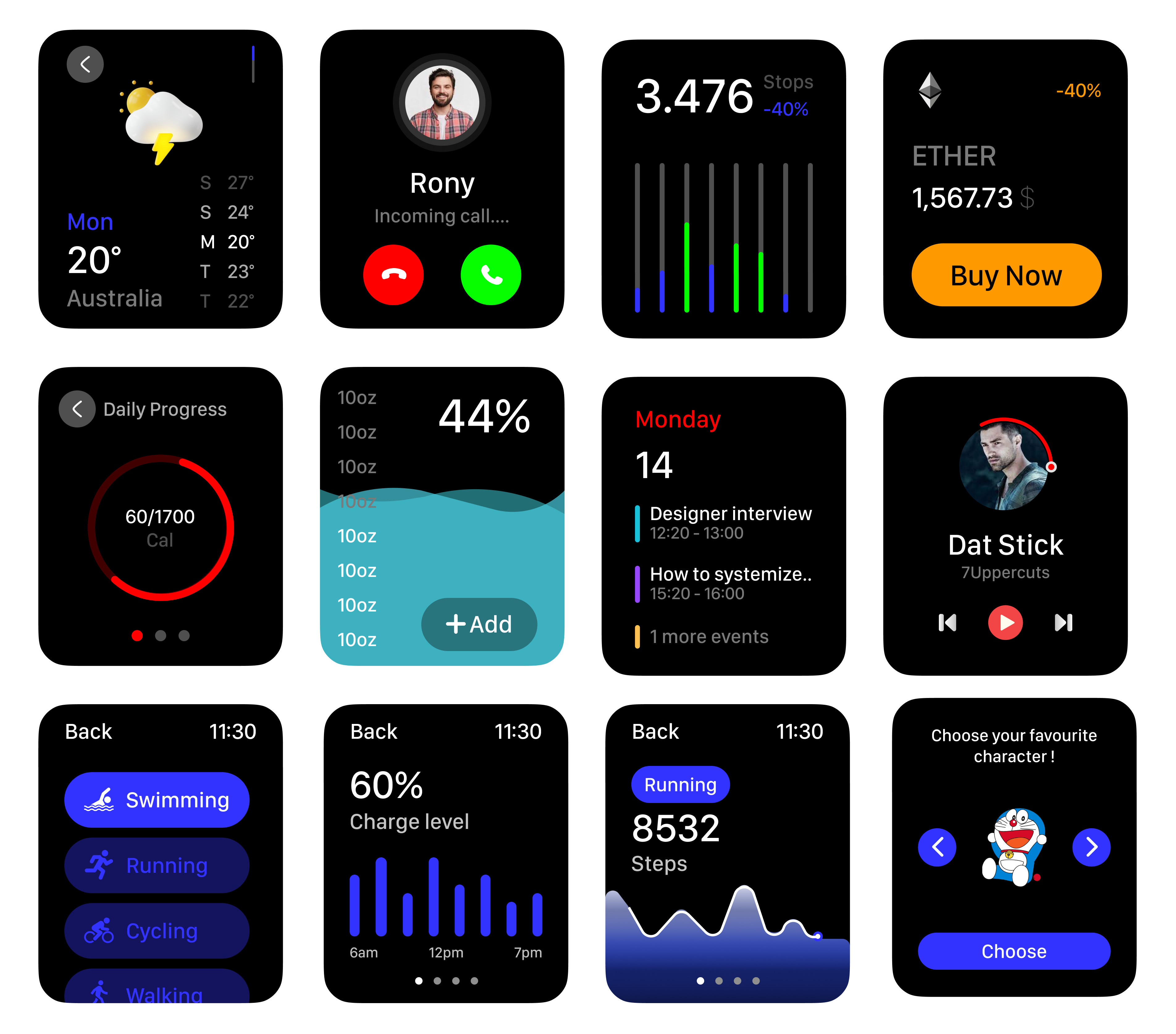 Music App Watch designs, themes, templates and downloadable graphic ...