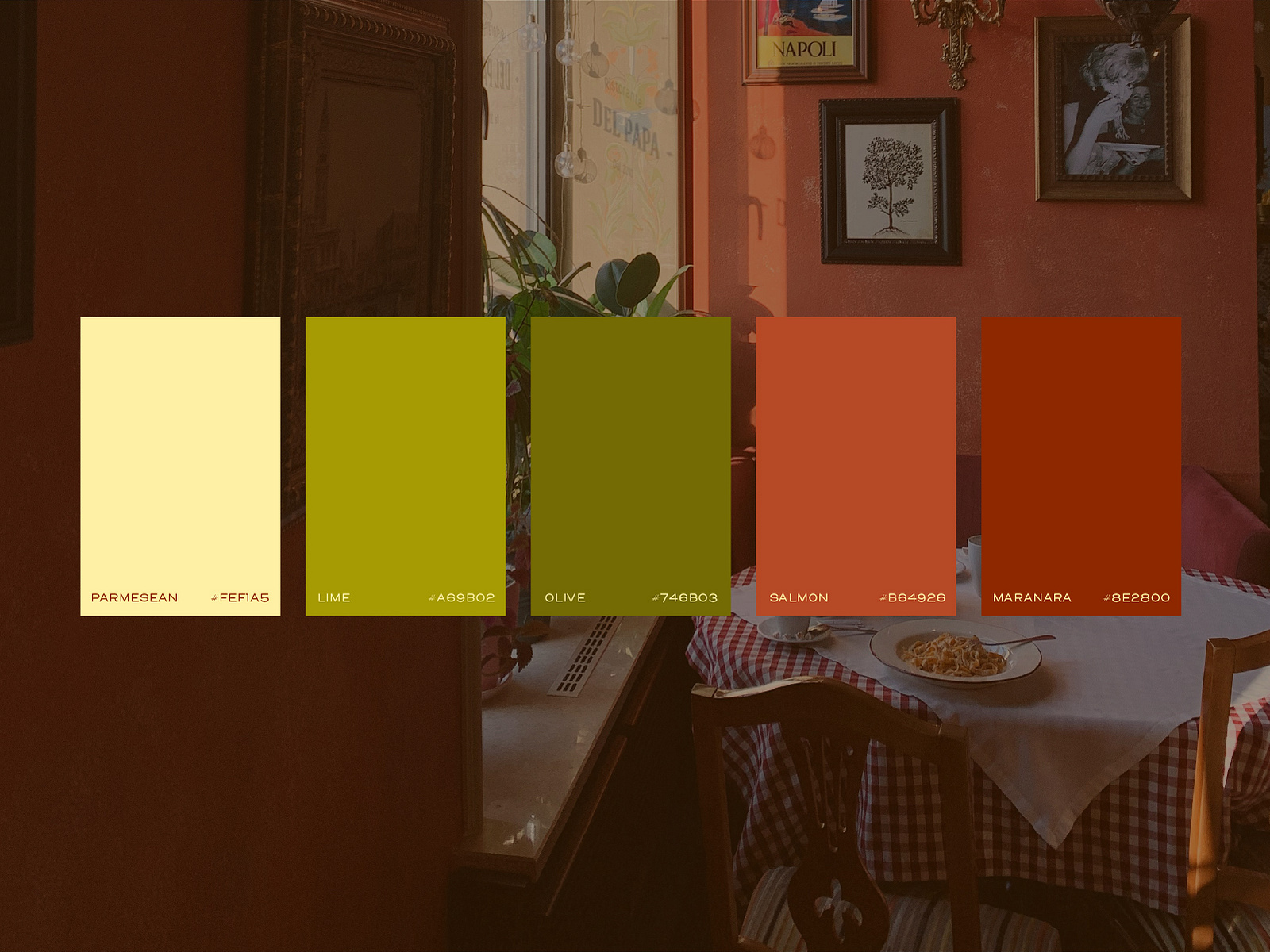 Piatto Rustico - Authentic Italian Restaurant Color Palette by Sydney ...