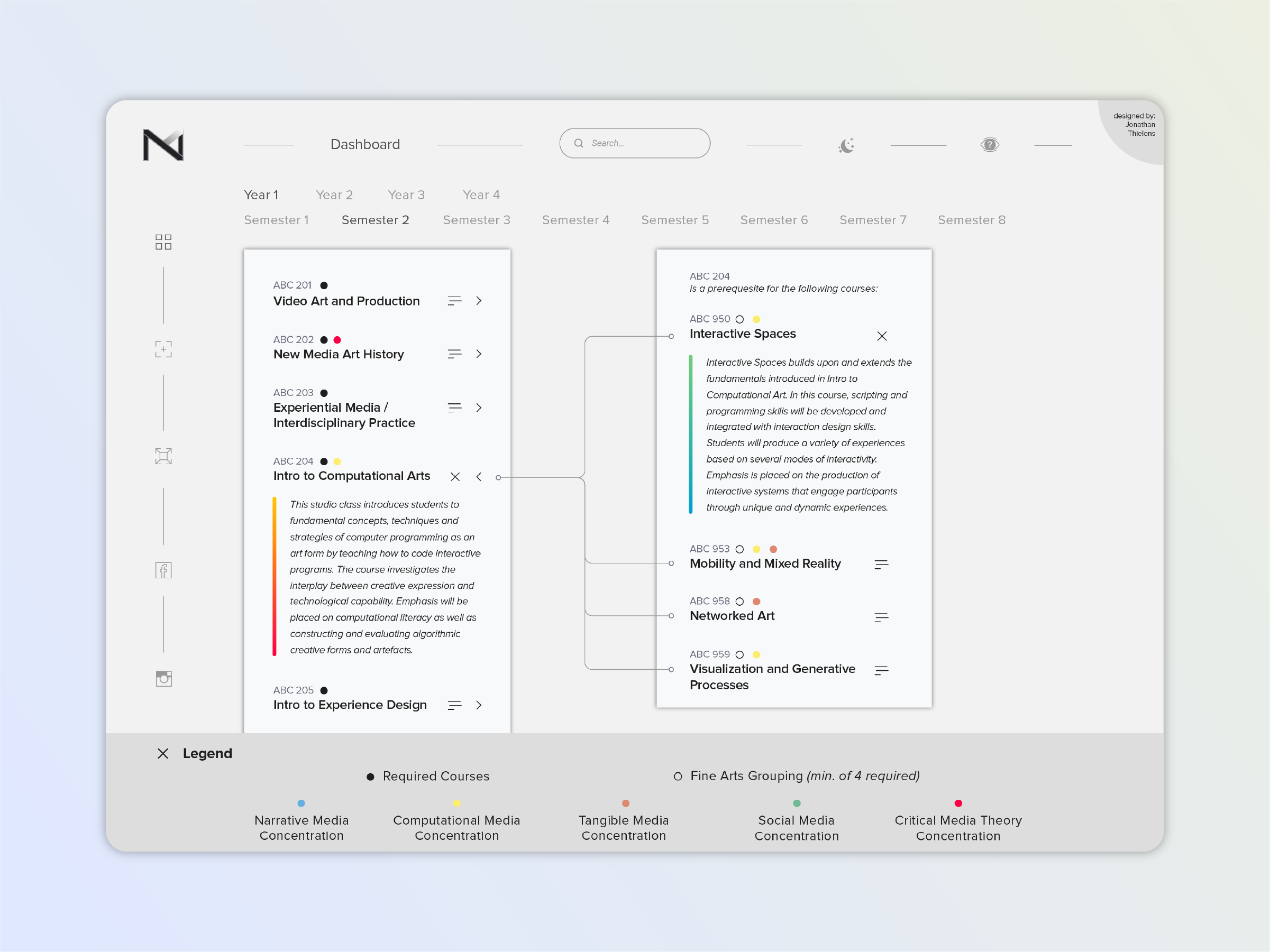 Course Selection UX Redesign by Jona Thielens on Dribbble