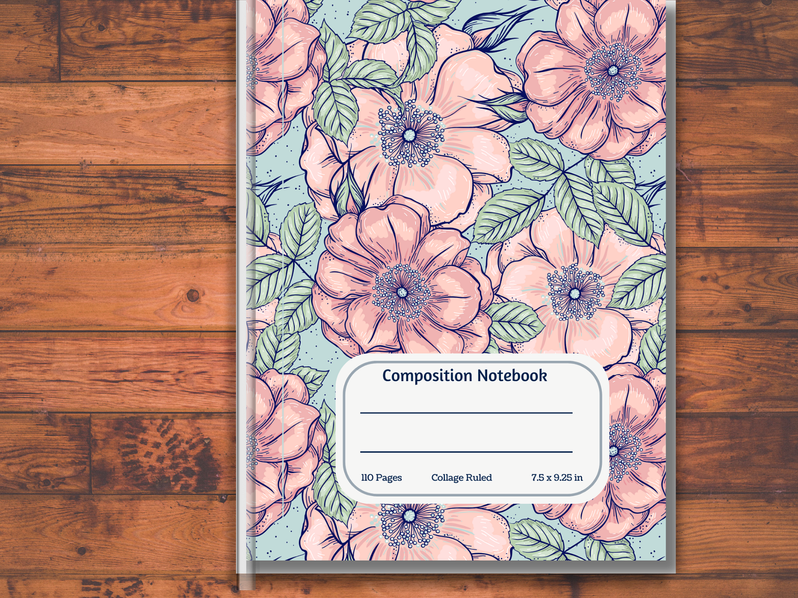 Floral notebook cover template by Hauwa Abdulkadir on Dribbble