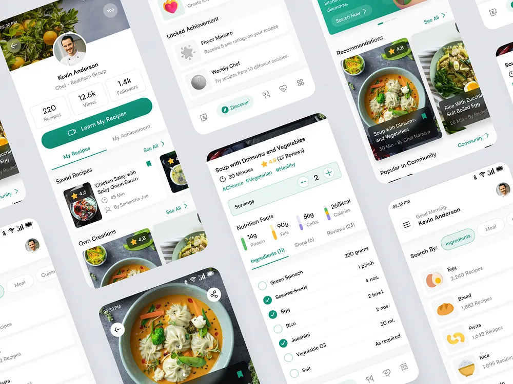 Green UI designs, themes, templates and downloadable graphic elements ...