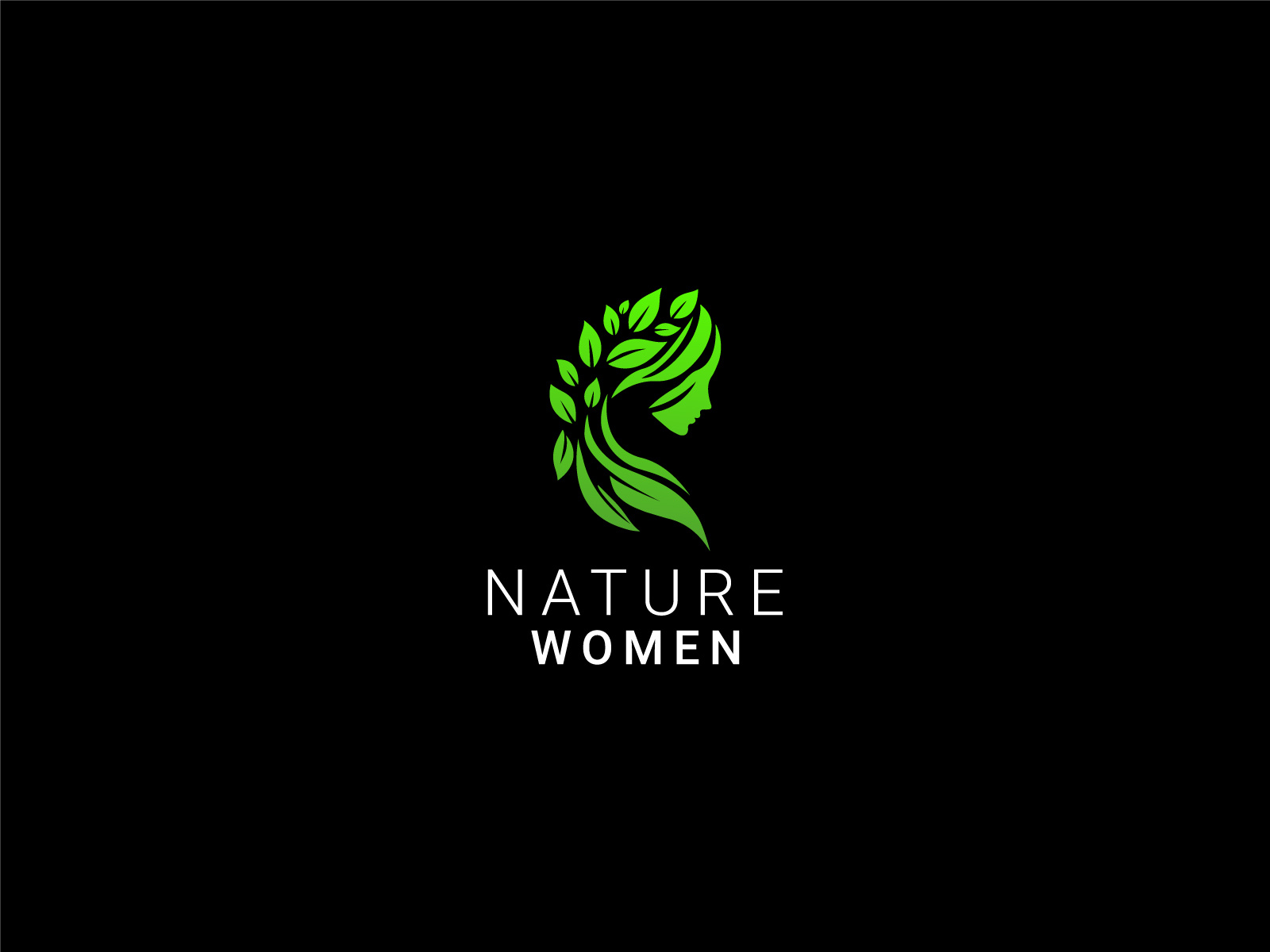 Nature Women Logo by Hussnain Graphics on Dribbble