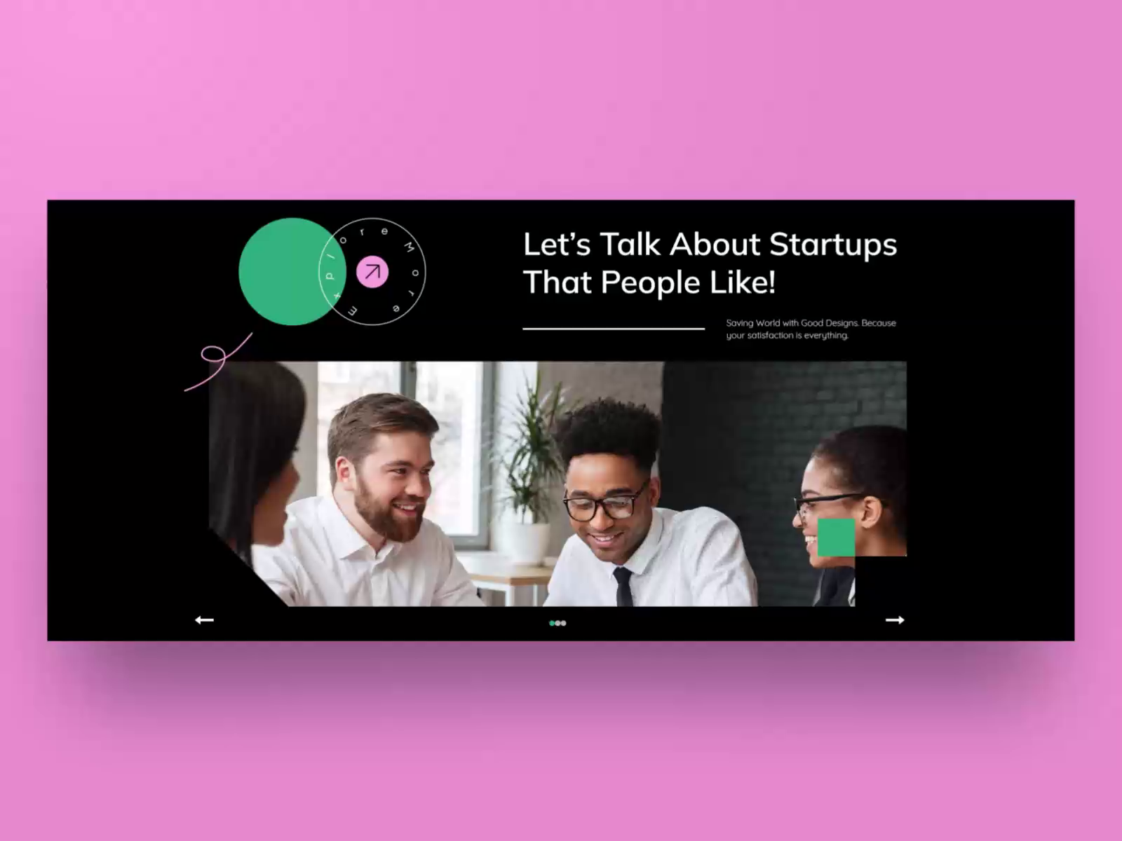 Startup Team slider template by depicter on Dribbble