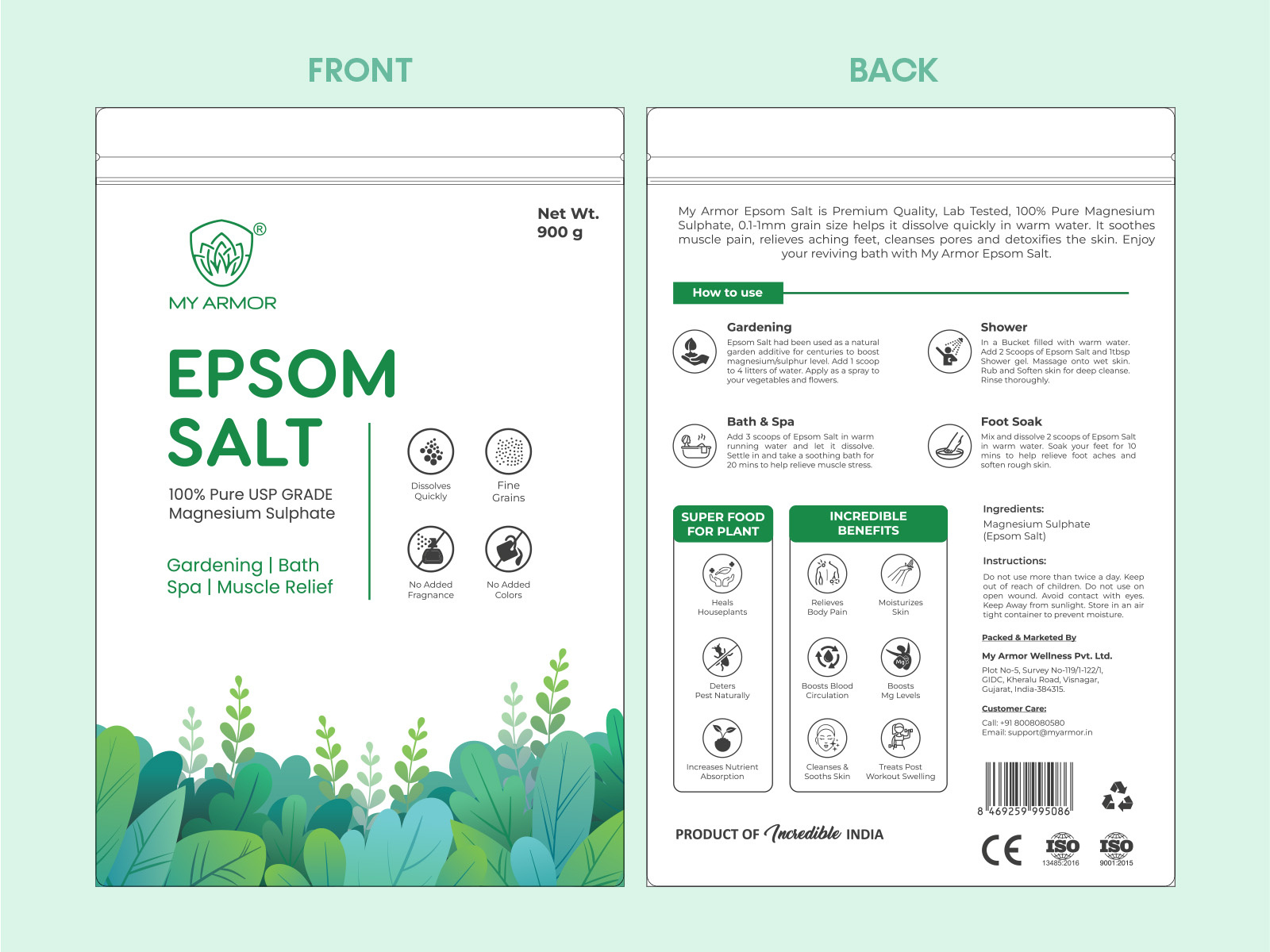 Epsom Salt Packaging Design by Yash Panchal on Dribbble