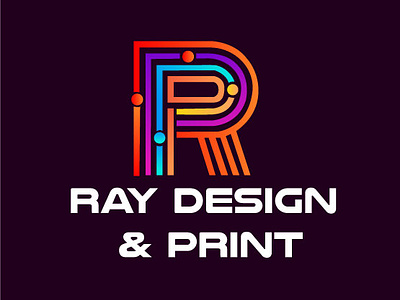 ray design & print logo by Sketch Mingle on Dribbble