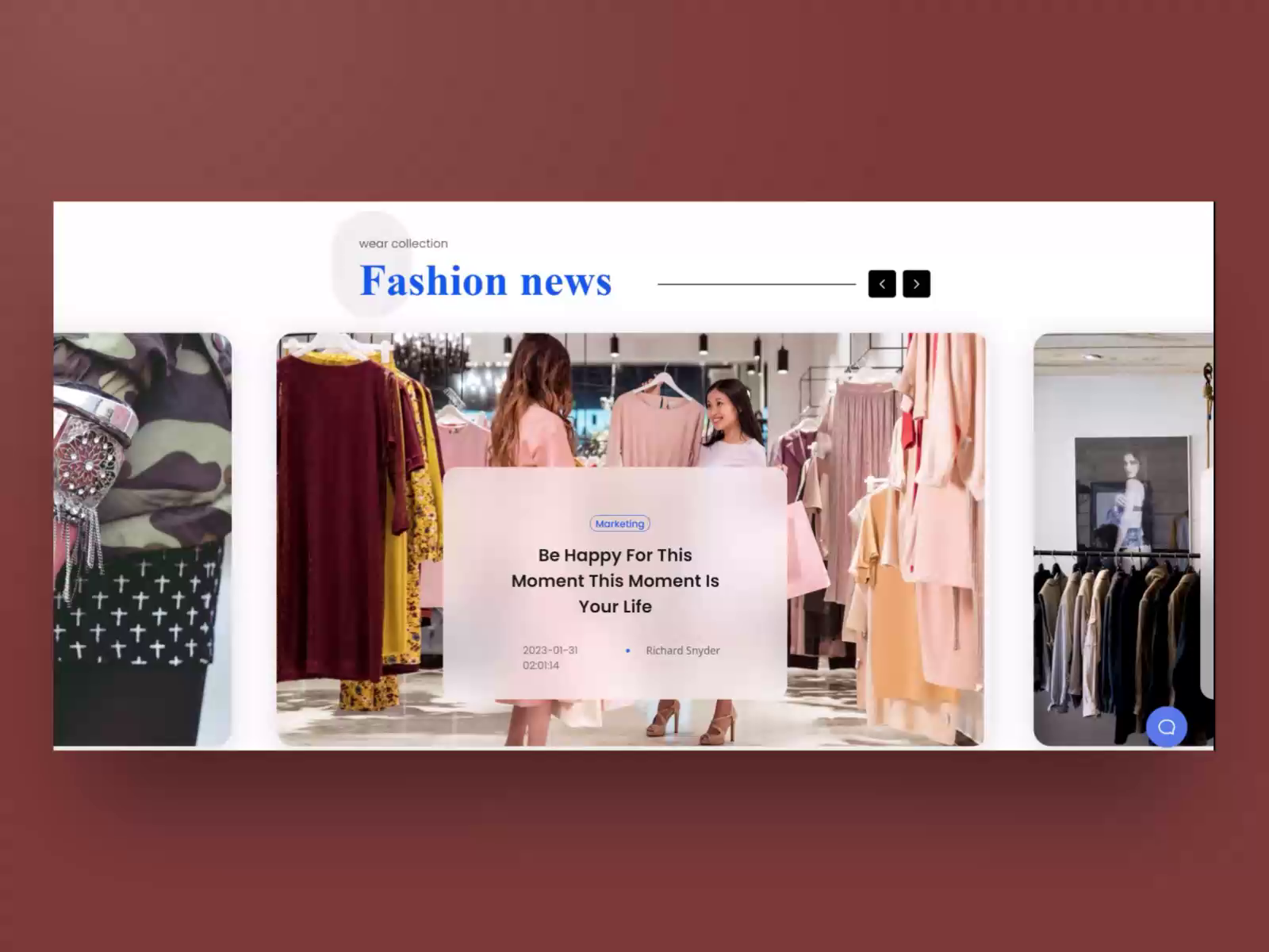 Fashion Blog slider template by depicter on Dribbble